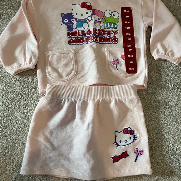 Hello Kitty | Matching Sets | Hello Kitty And Friends Pink Kids Outfit ...